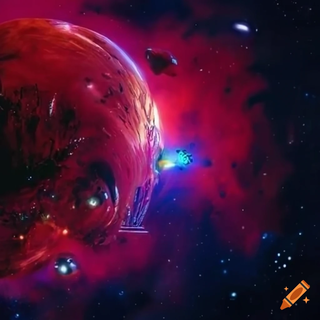 Outer space 90s sci-fi vibes on Craiyon