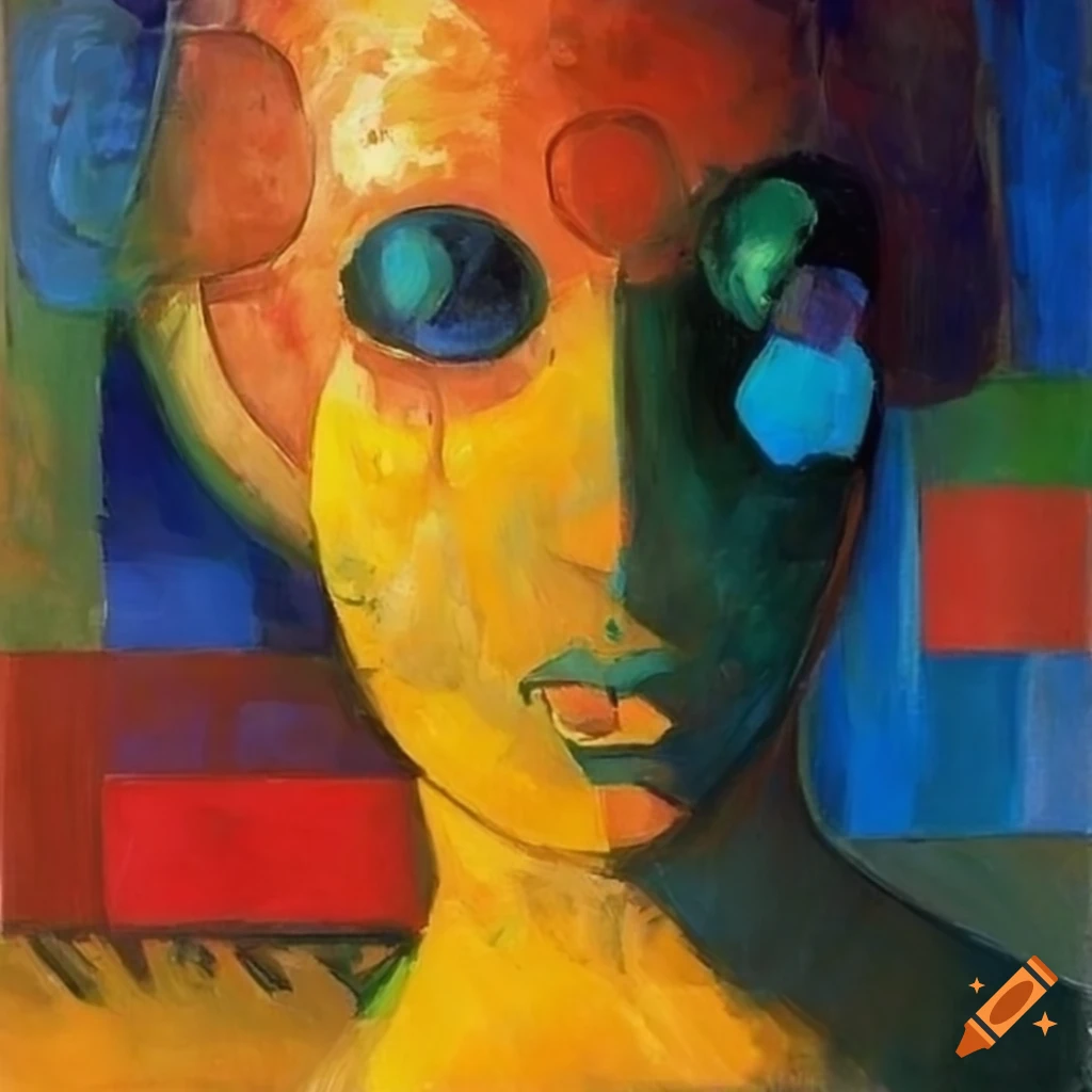 Artistic depiction with impressionism, abstract, and cubism styles on ...