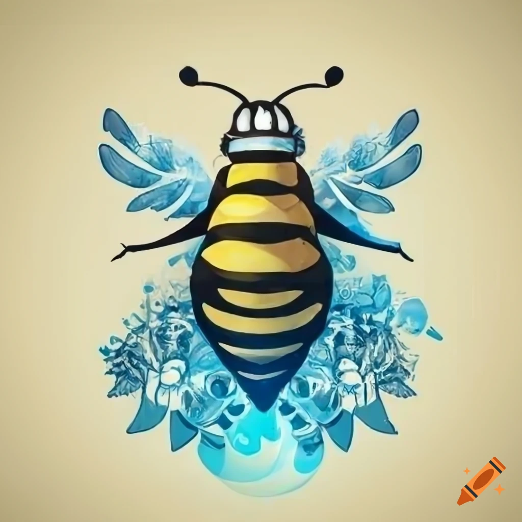 Frozen bee logo on Craiyon