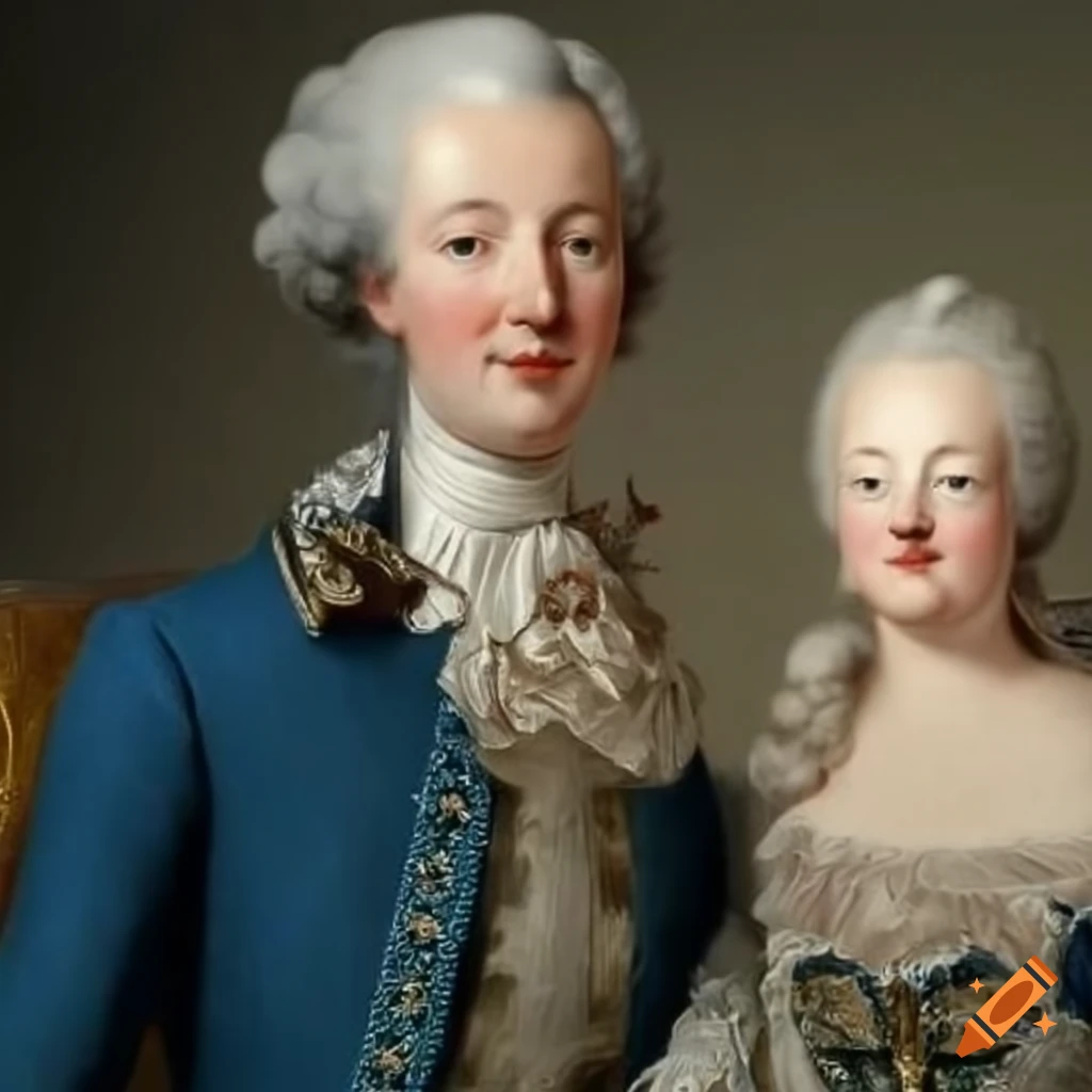 Louis xvi and marie antoinette together in a historical photo on Craiyon