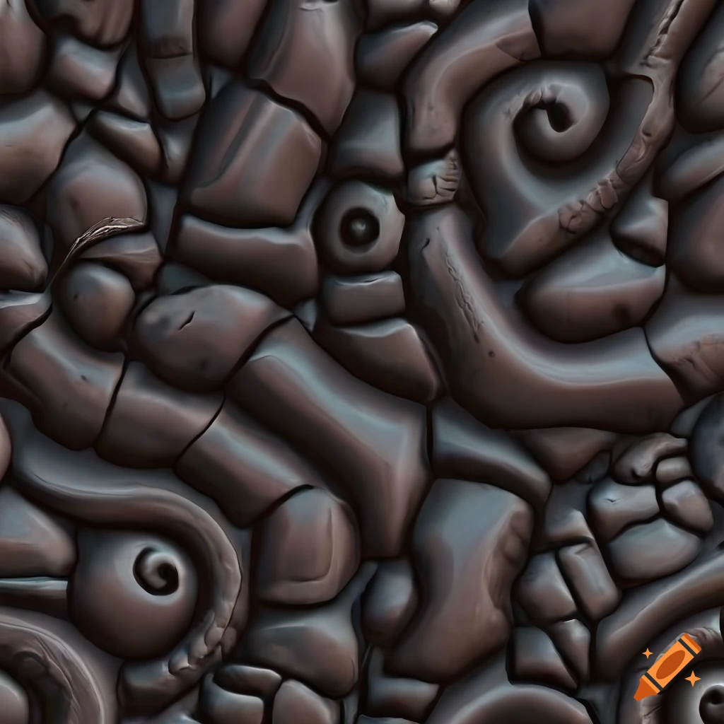 8k seamless stone texture inspired by Giger on Craiyon