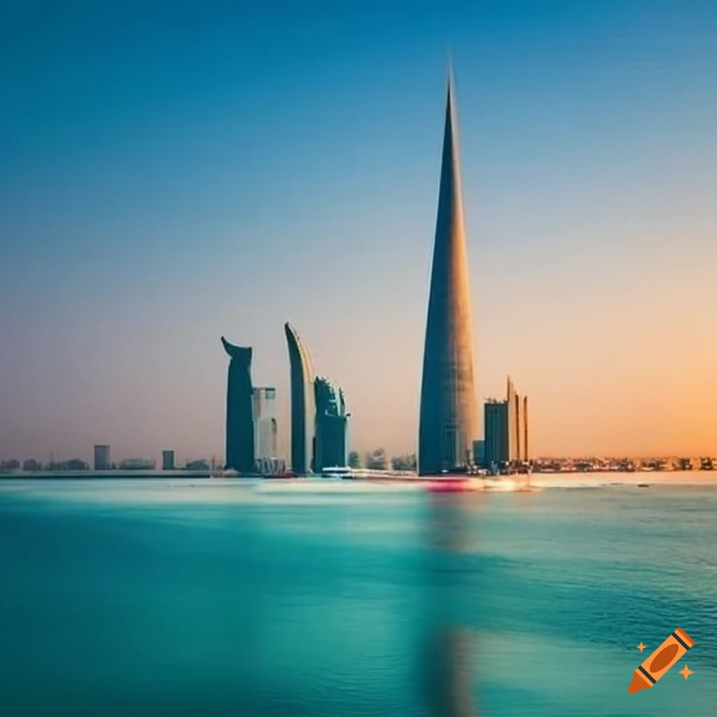 Crowded beaches in riyadh on Craiyon