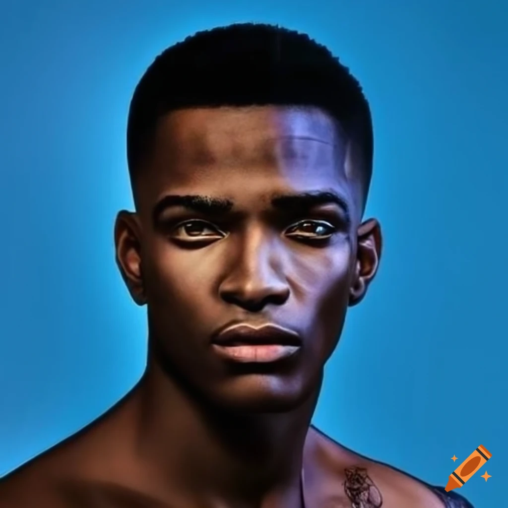 Handsome black man on Craiyon