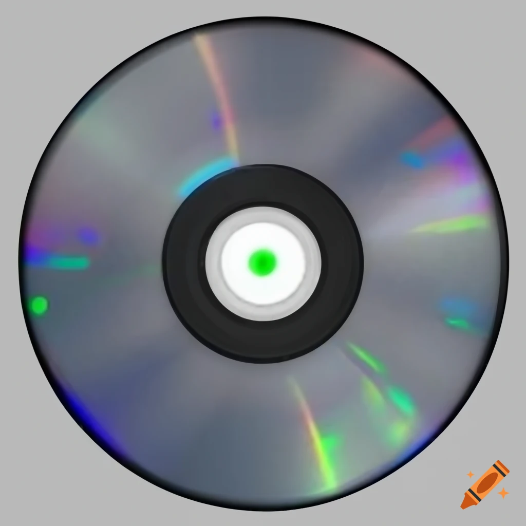 Music disc with transparent background on Craiyon