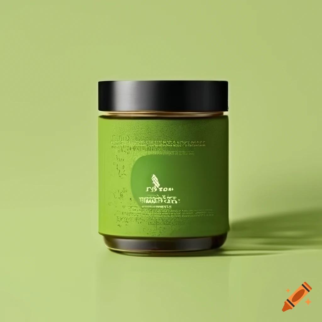 Matcha product packaging design on Craiyon