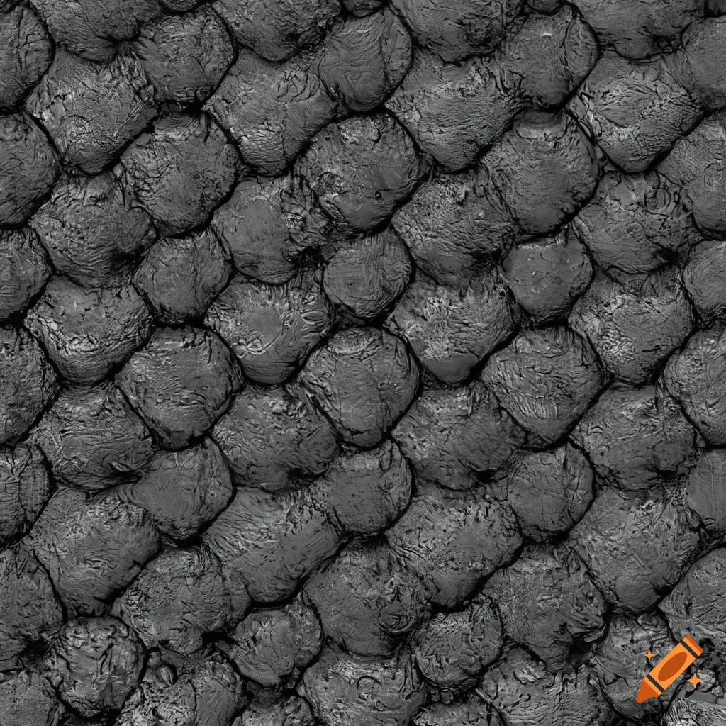 Seamless pinecone scale texture in grayscale on Craiyon