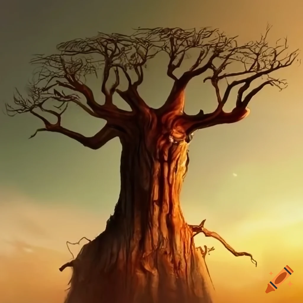 Fantasy creature blending person, tree, and house elements on Craiyon