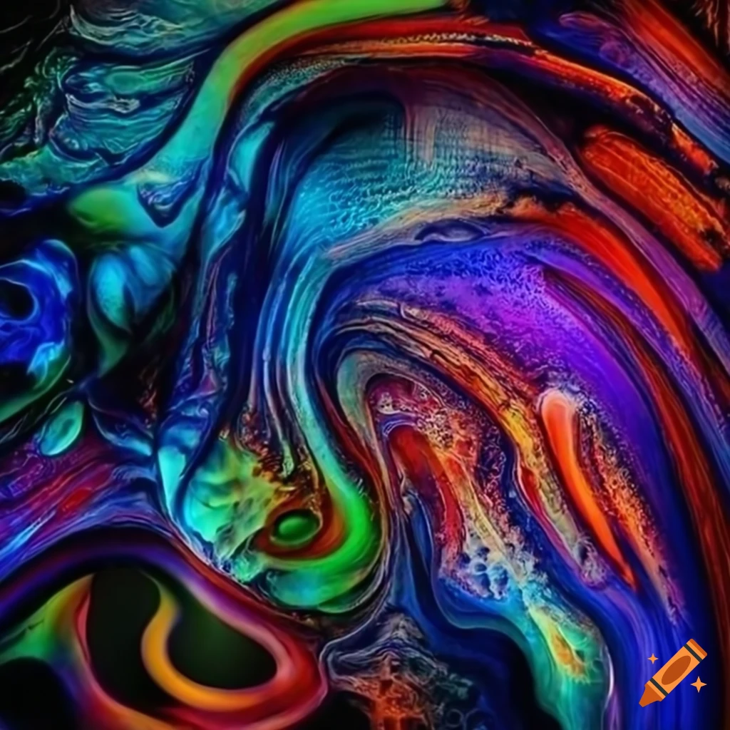 Artwork symbolizing chaos and disorder of entropy on Craiyon