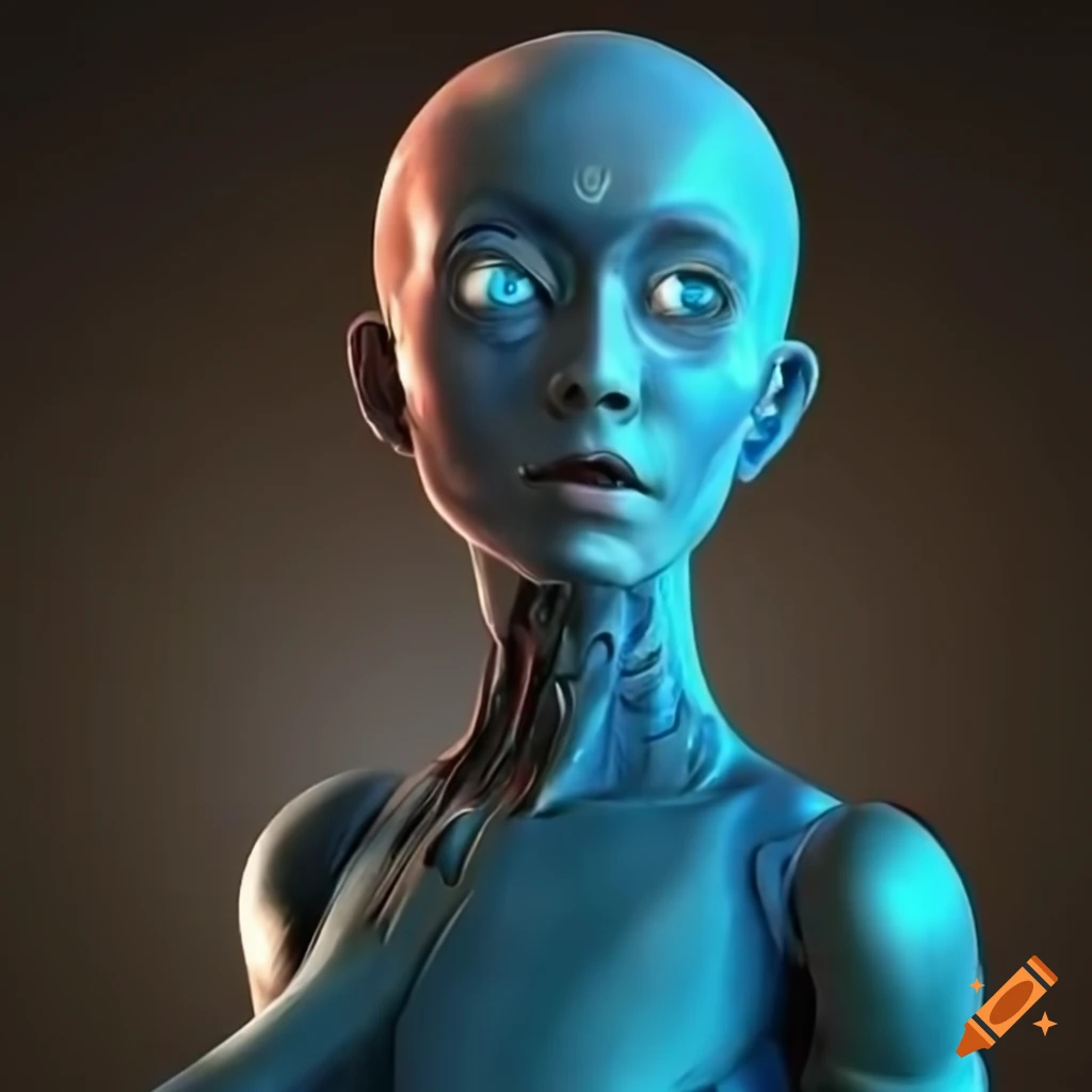 Humanoid figure on Craiyon