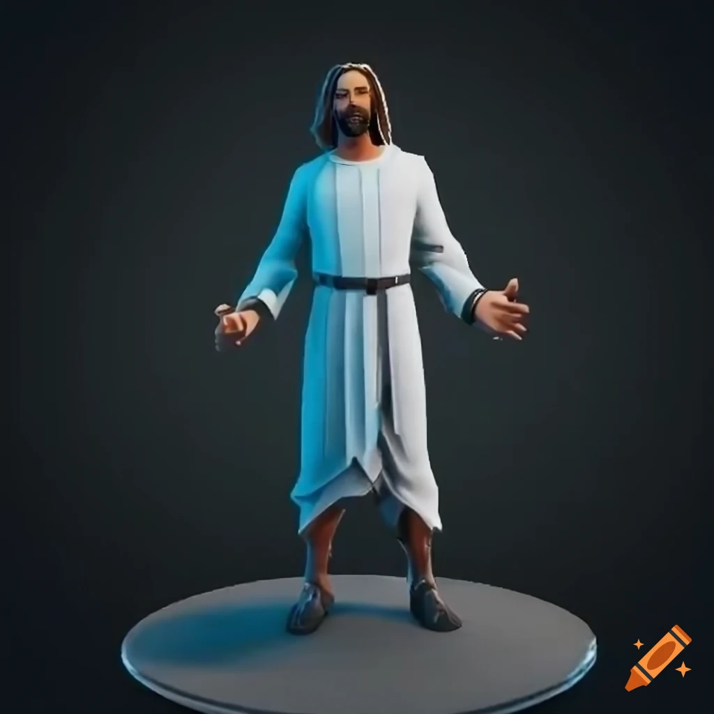 Jesus christ fortnite skin on Craiyon