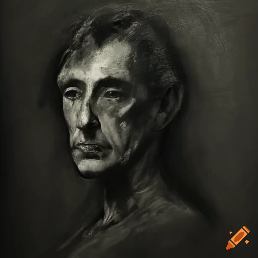 Expensive modern charcoal drawing suitable for the tate gallery on Craiyon