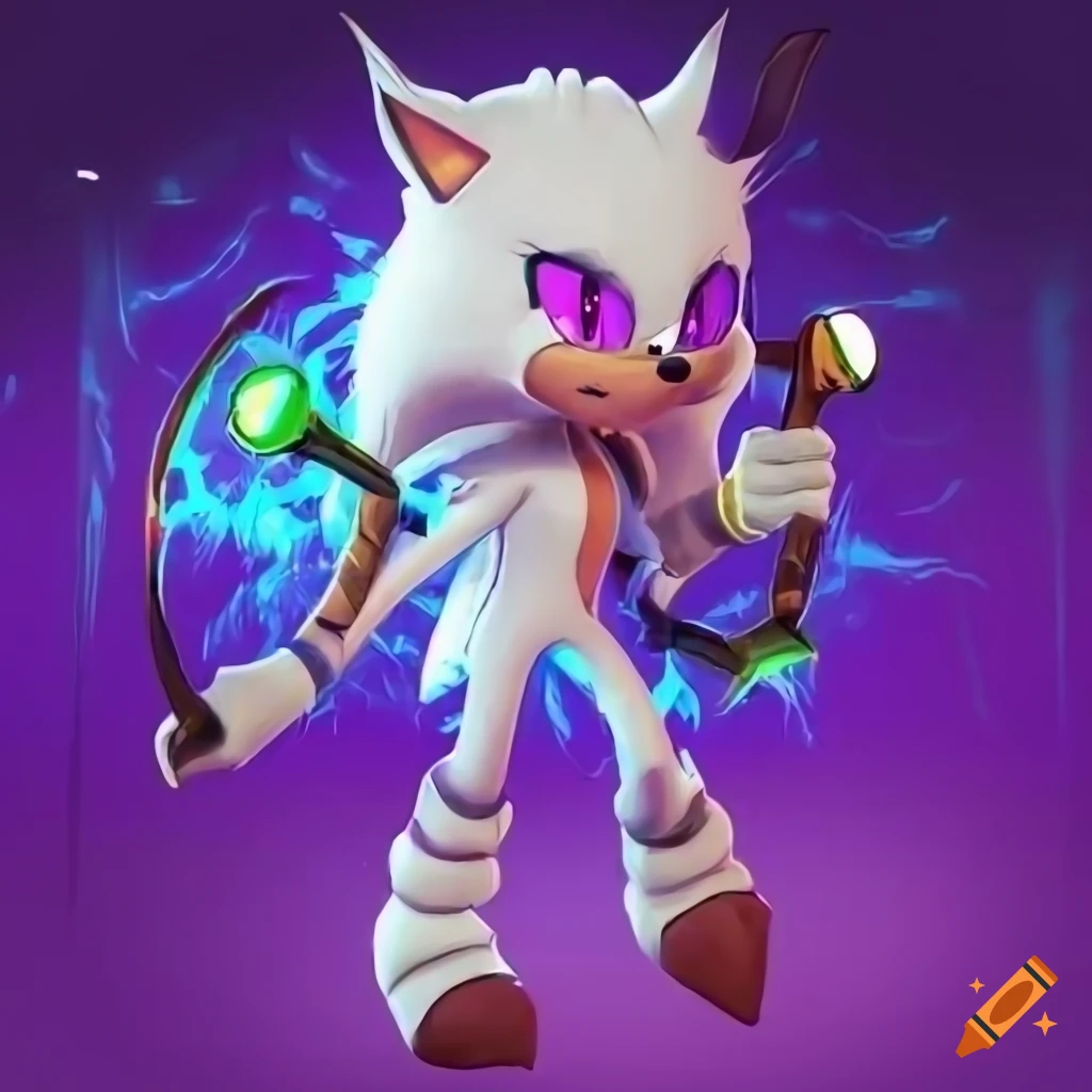 Artwork of electro, the electrifying white lynx-like cat from sonic the ...
