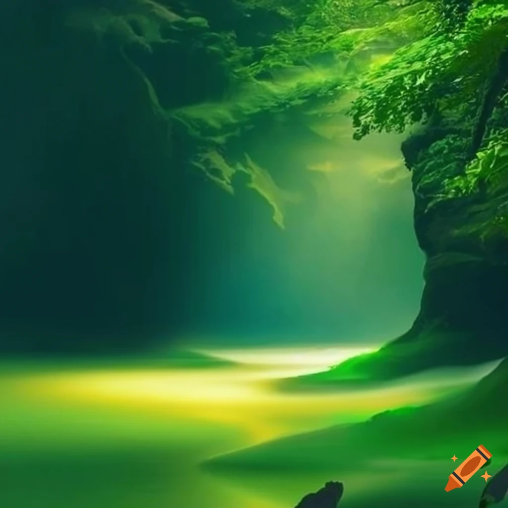 Unique and beautiful nature-inspired matte canvas design on Craiyon