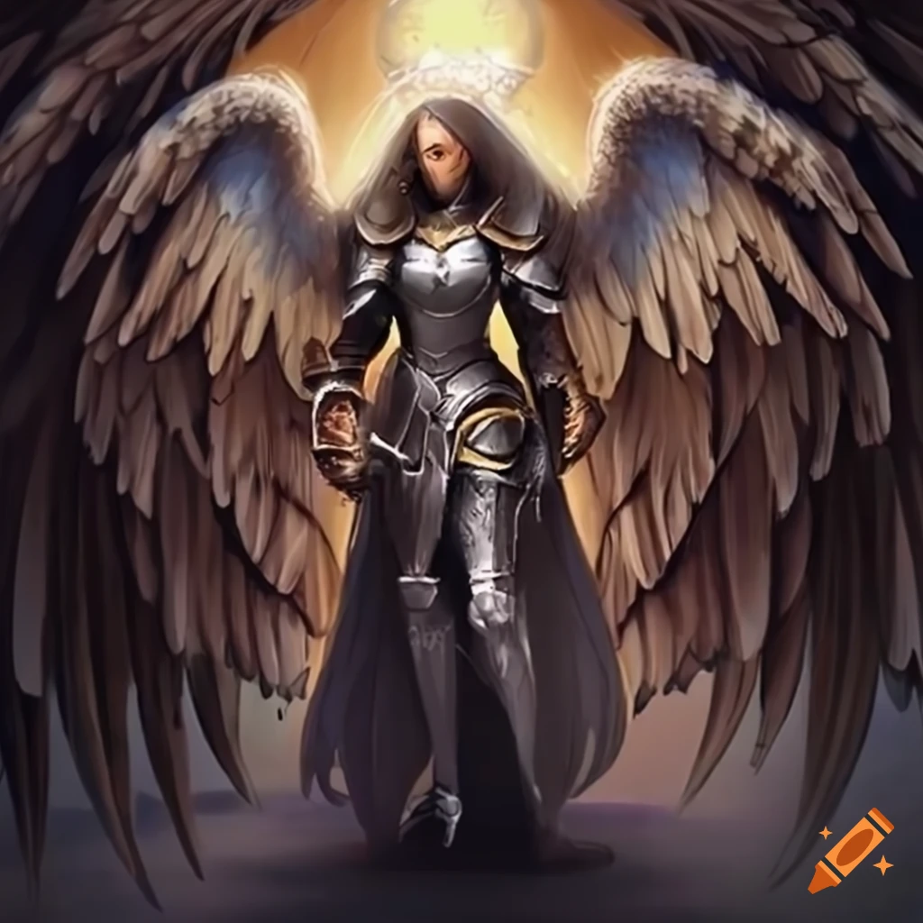 Angel knight on Craiyon