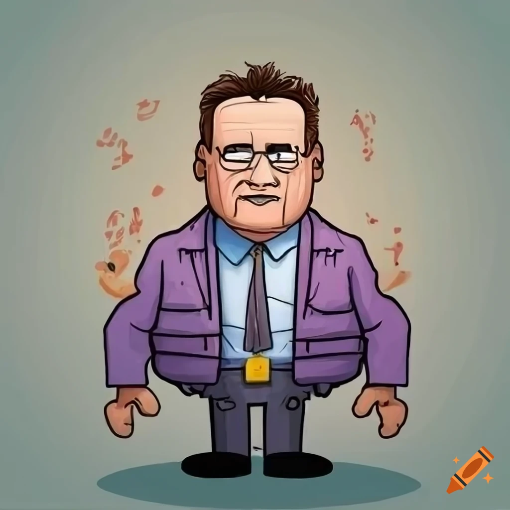 Cartoon illustration of three Friends TV series actors on Craiyon