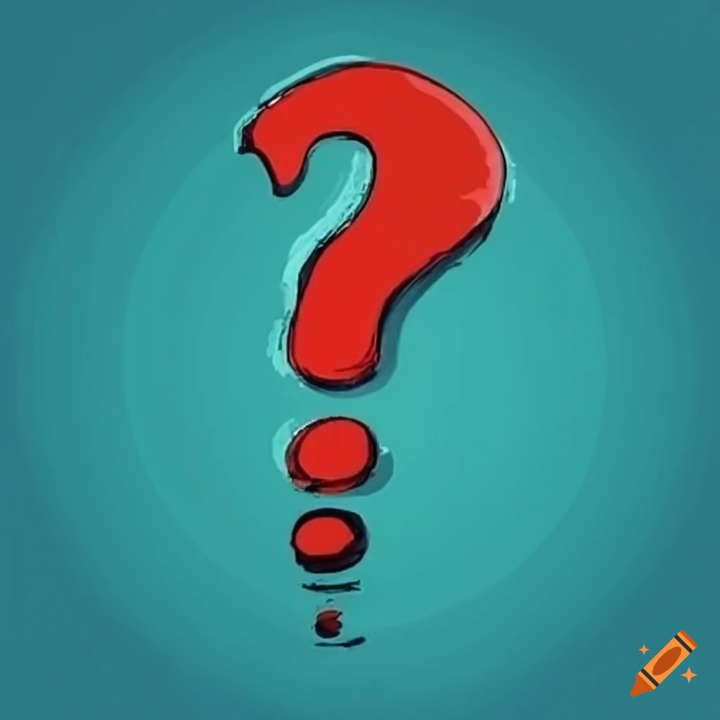 Question mark symbol on Craiyon