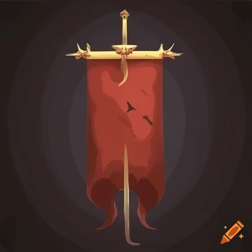 Medieval banner clipart from the middle ages on Craiyon