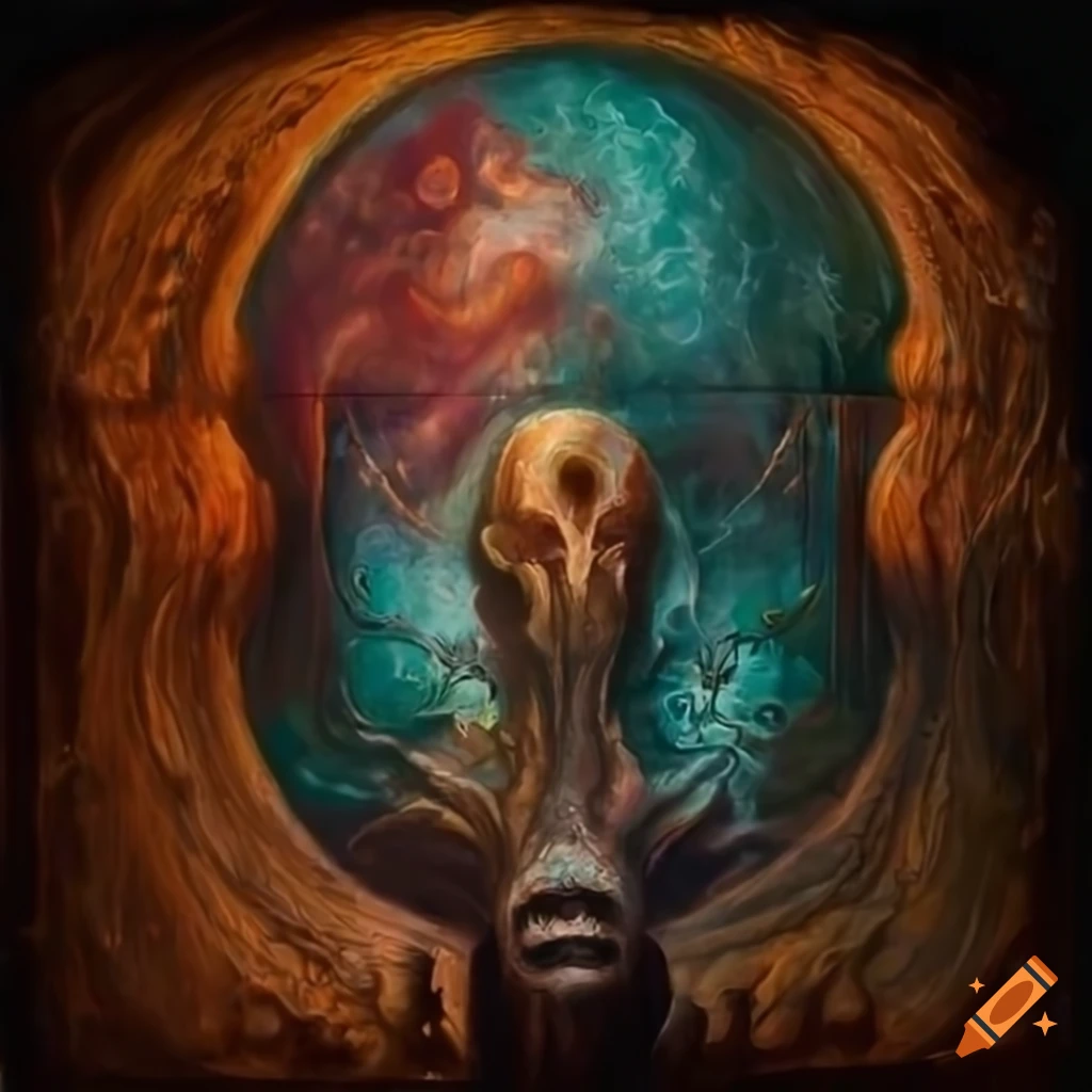 Surreal painting of an ancient eldritch advanced control panel on Craiyon