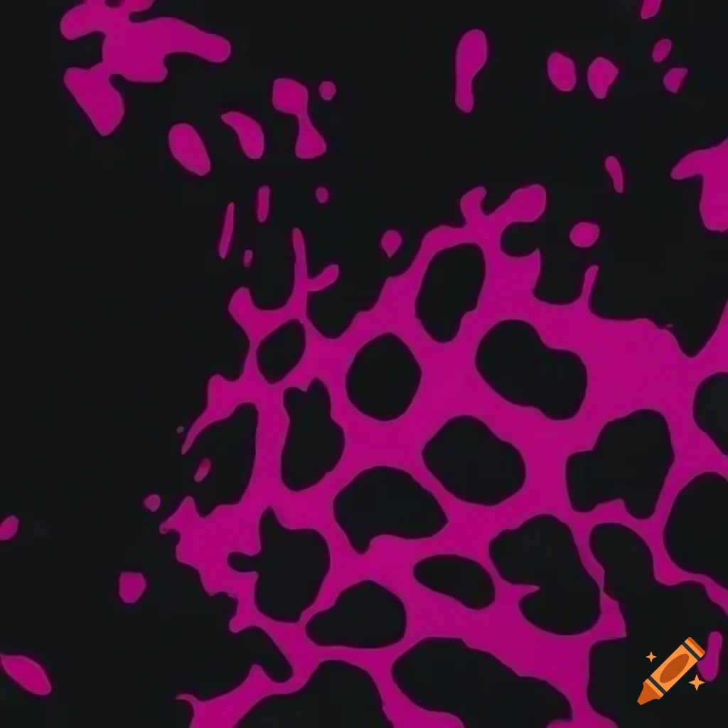 Black and pink leopard print splash abstract background on Craiyon