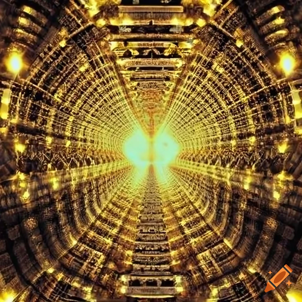 Gold dimension background on Craiyon