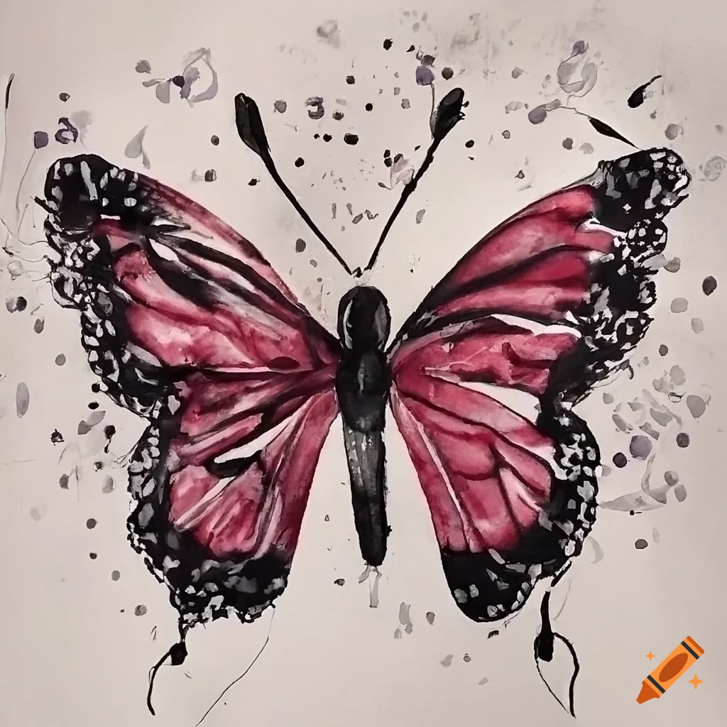 Artistic depiction of intentional chaos with delicate watercolor ...