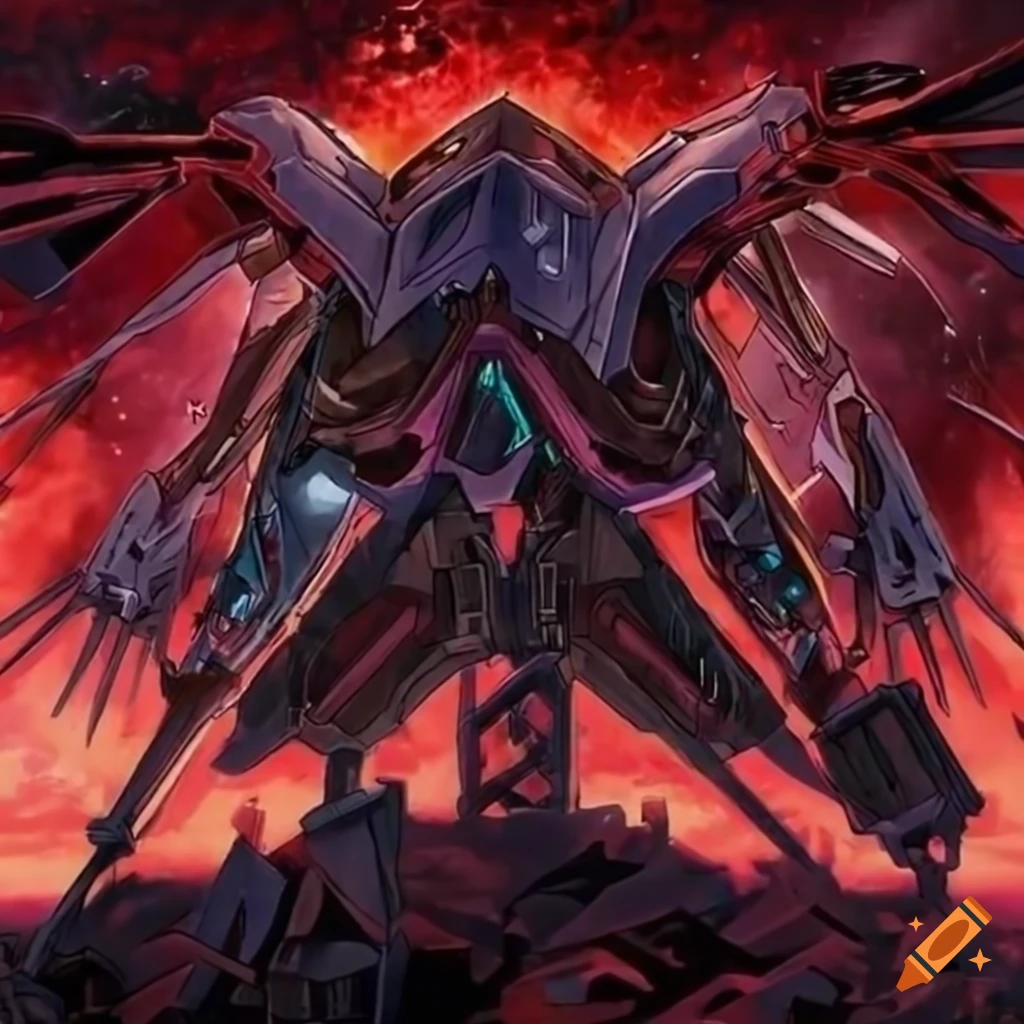 Stunning sci-fi spaceship inspired by raidraptor from yu-gi-oh, in ...