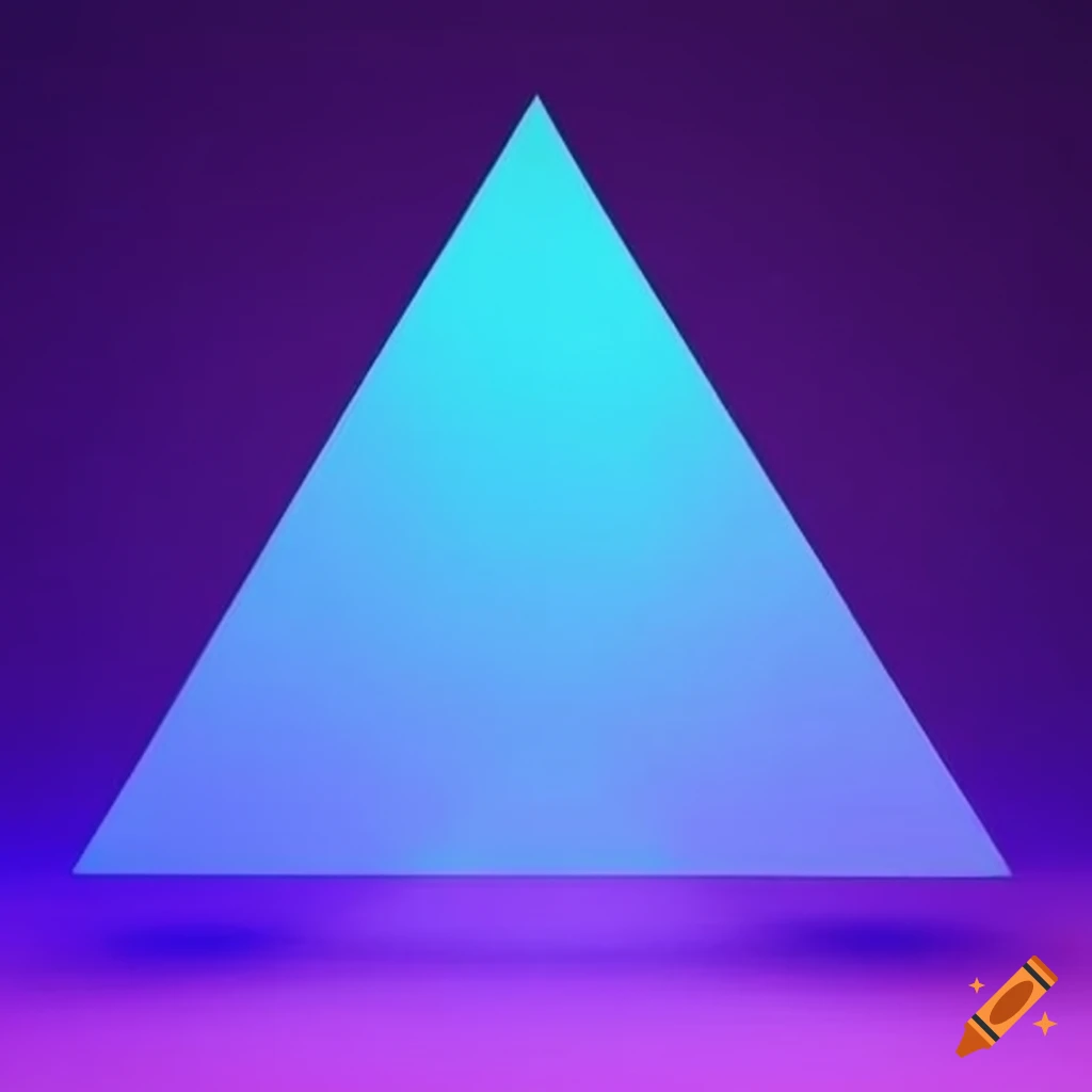 One large triangle on Craiyon