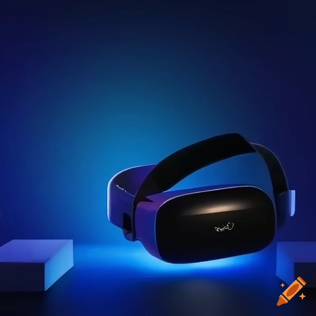 Cool vr set background for a slideshow slide on Craiyon