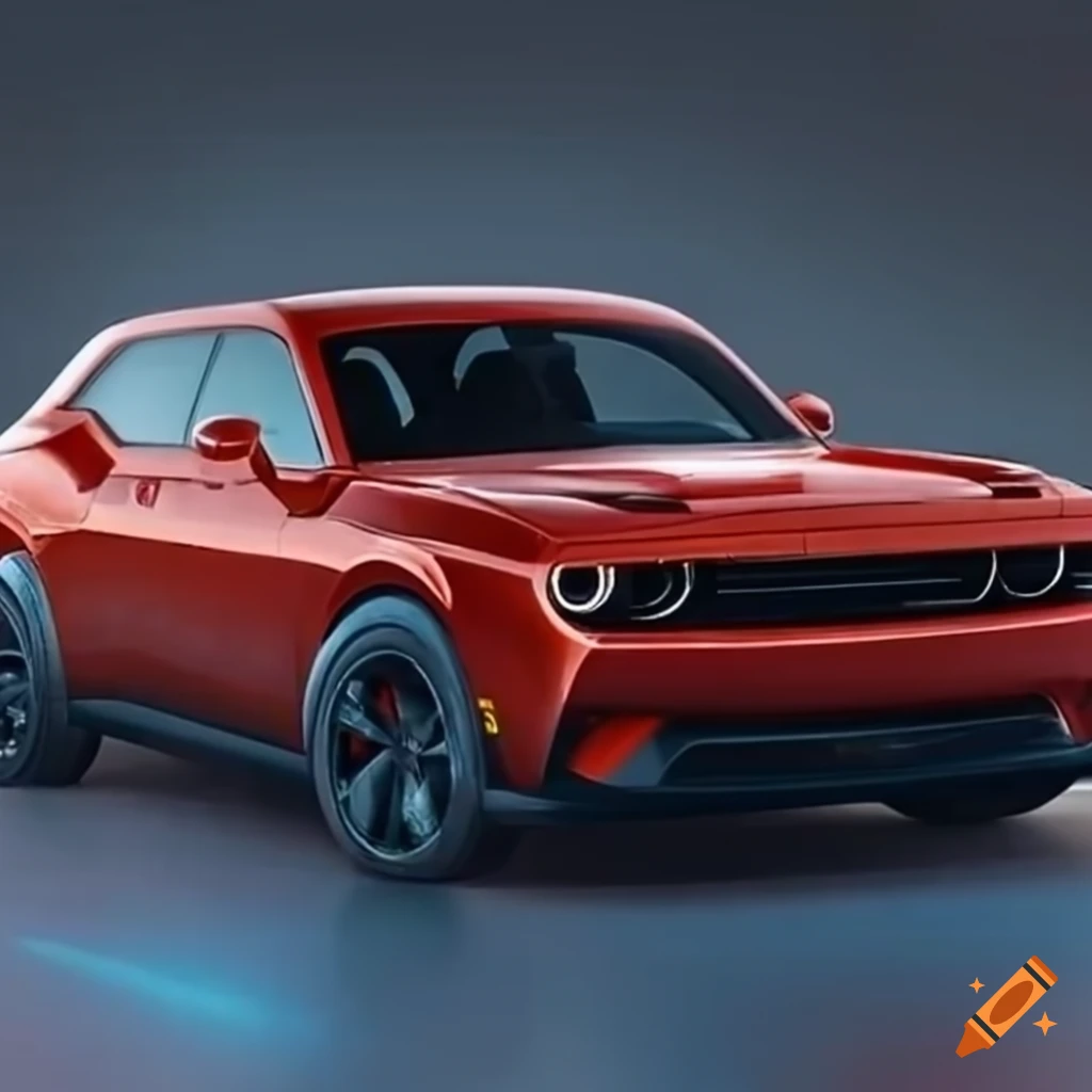 2023 electric dodge challenger on Craiyon
