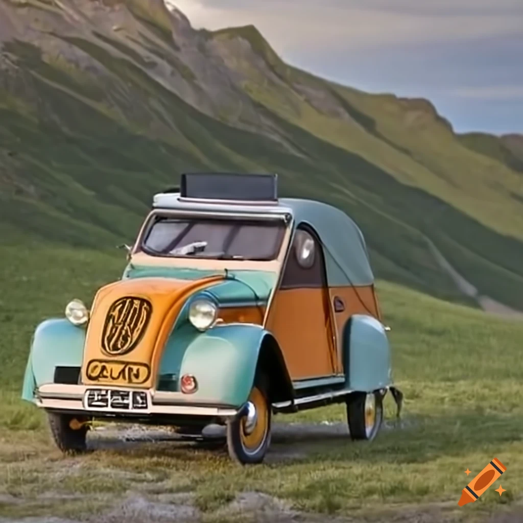 2cv camping car on Craiyon