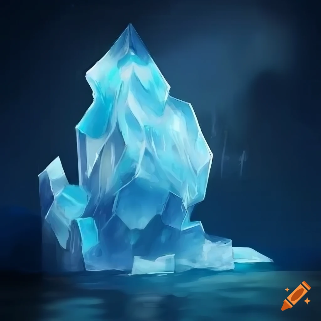 Ice spaceship in a yuigoh art style on Craiyon