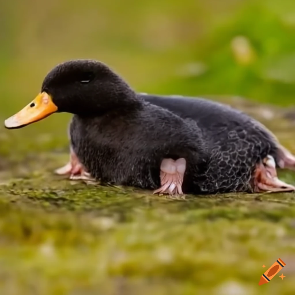 Mole with the body of a duck on Craiyon