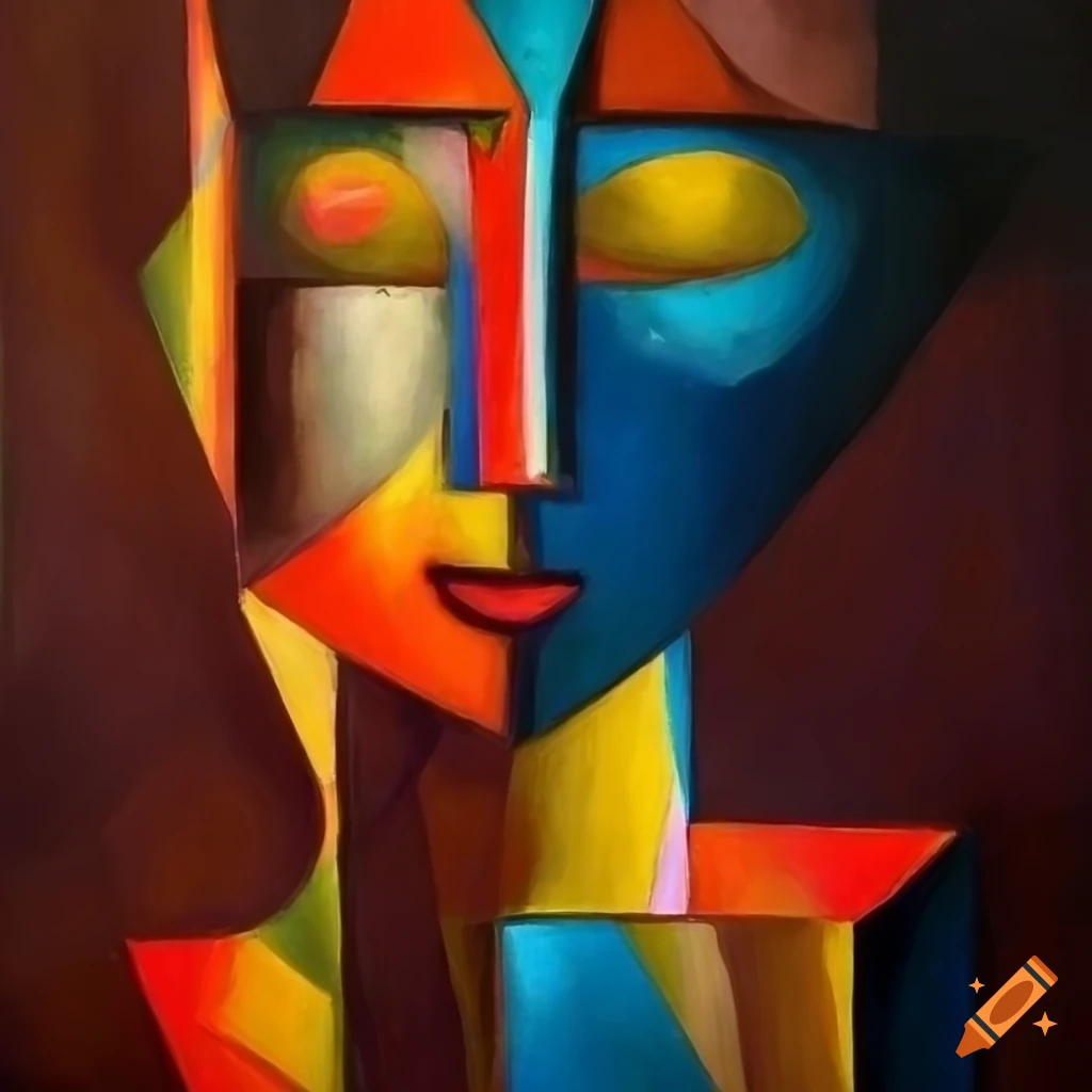 Cubism painting on Craiyon