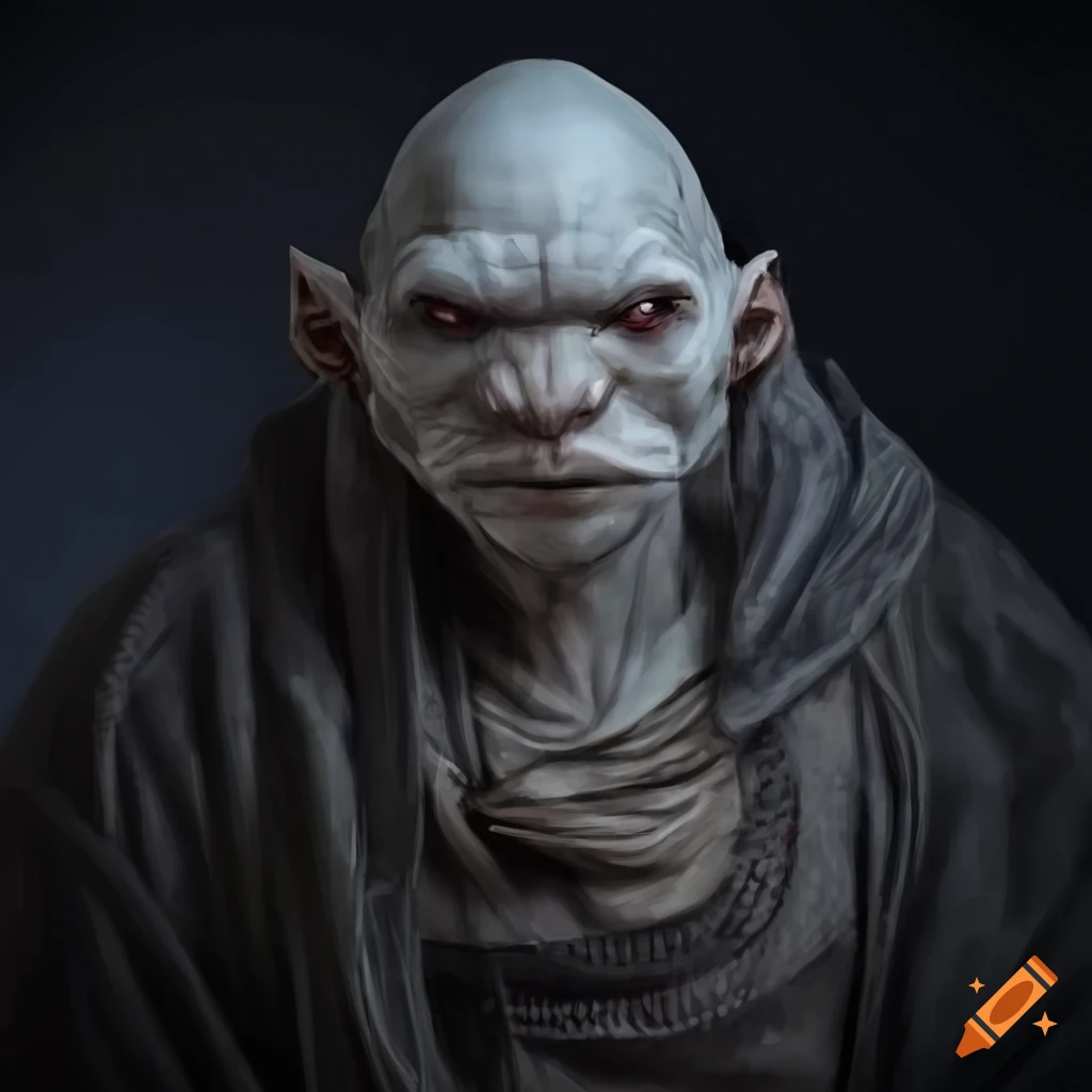 Realistic portrait of a male Kenku monk on Craiyon