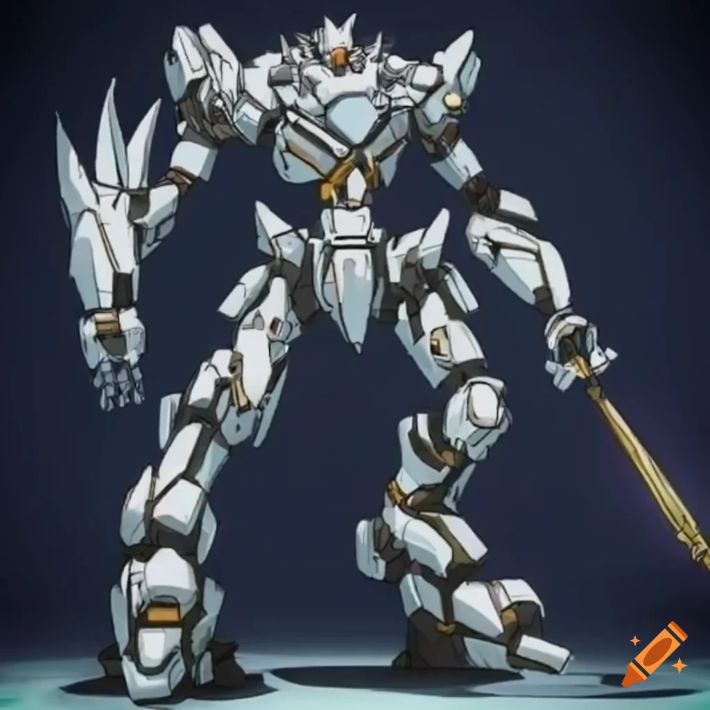Anime mecha inspired by zeus on Craiyon