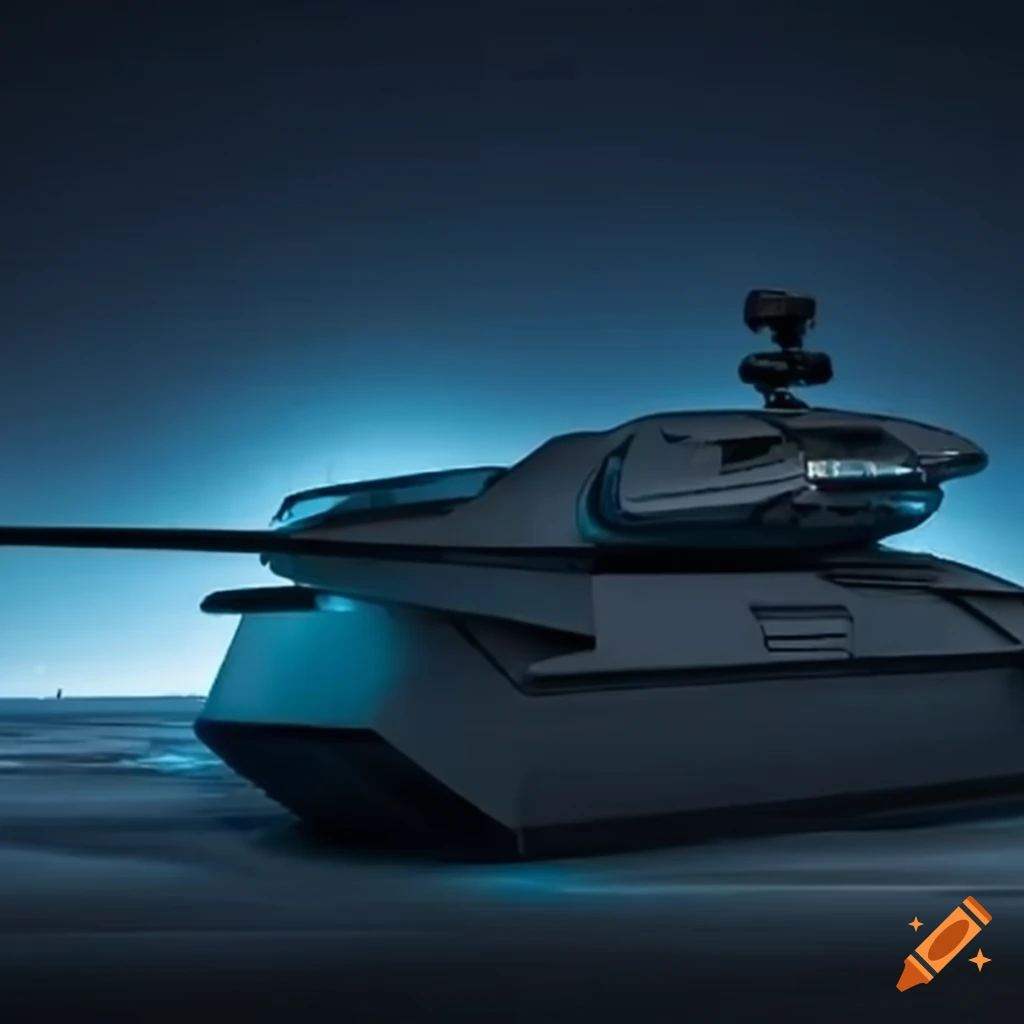 Futuristic flying tank on Craiyon