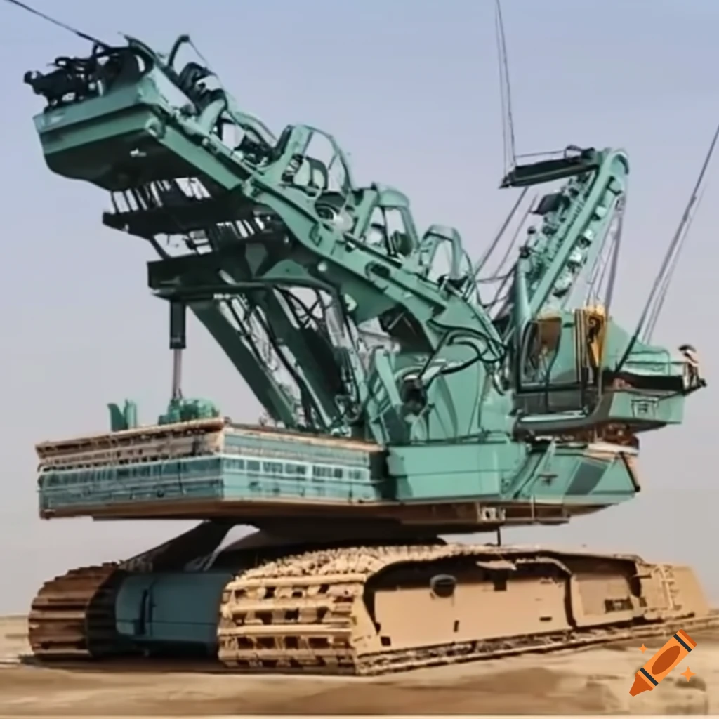High-quality, detailed image of a Bagger 293 bucket wheel excavator on ...