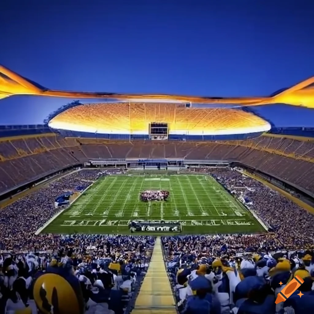 Los angeles rams stadium on Craiyon