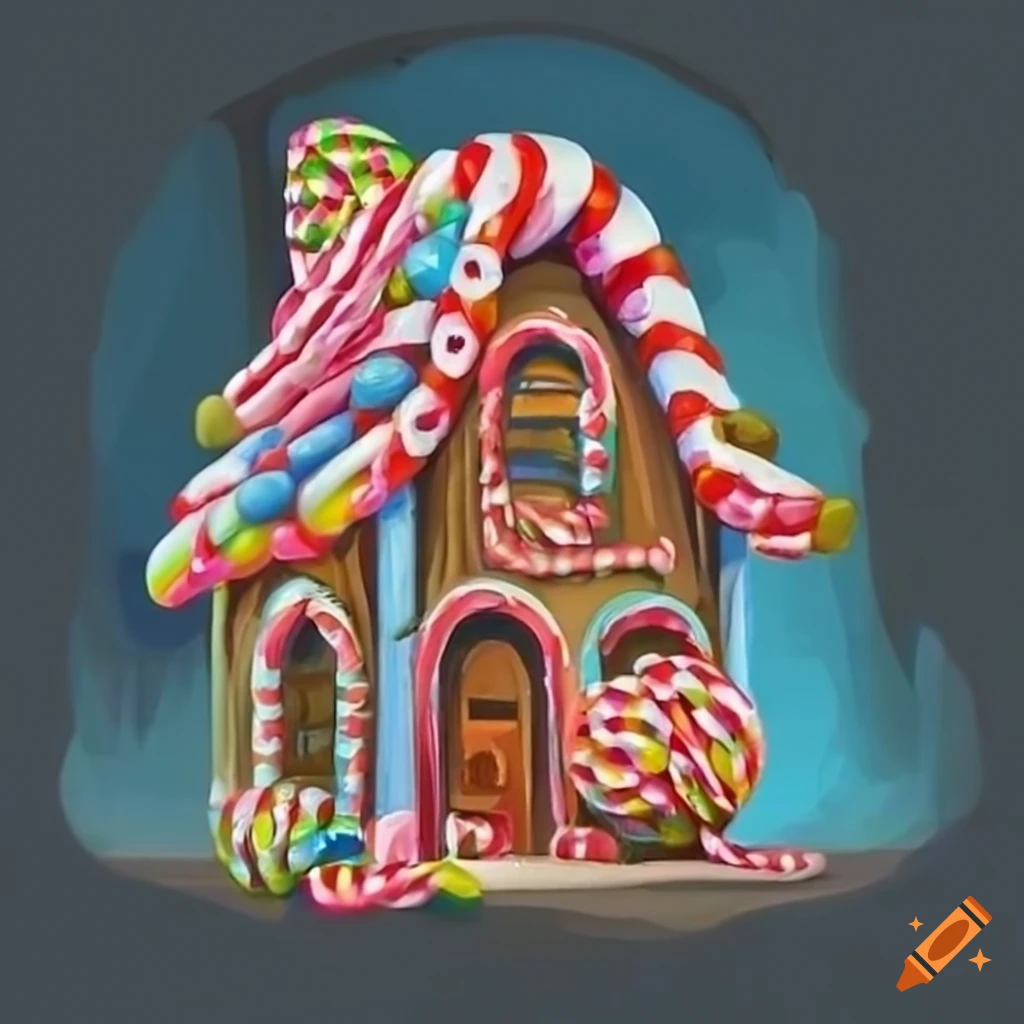 Candy house on Craiyon