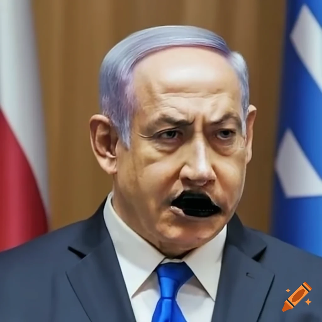 Man with distinctive facial hair on Craiyon