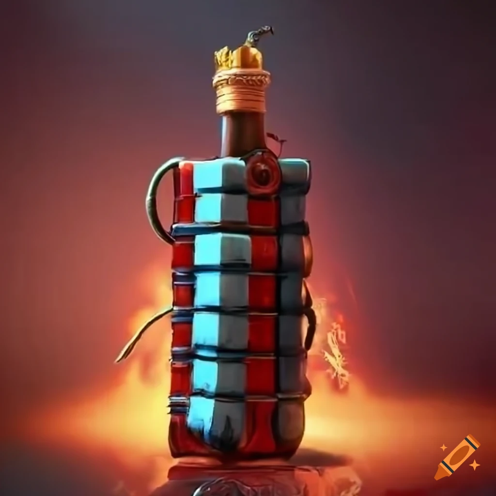 Bottle of dynamite blast vigor from bioshock infinite on Craiyon