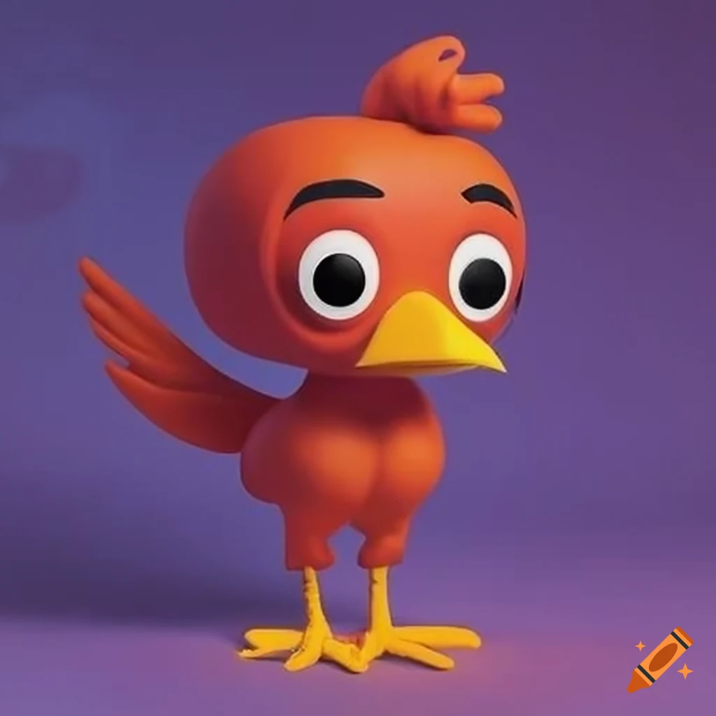 Disney's orange bird in funko box on Craiyon