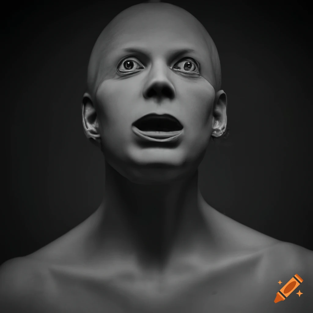 Humanoid figure on Craiyon