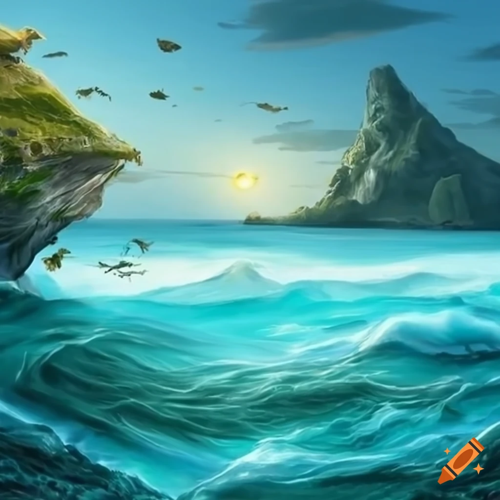 Paysage mer on Craiyon