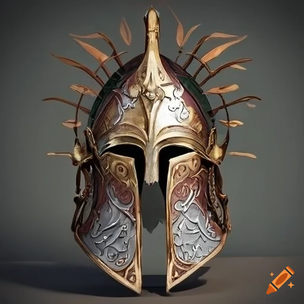 Elven armor inspired by ancient hun culture with intricate goblinoid ...