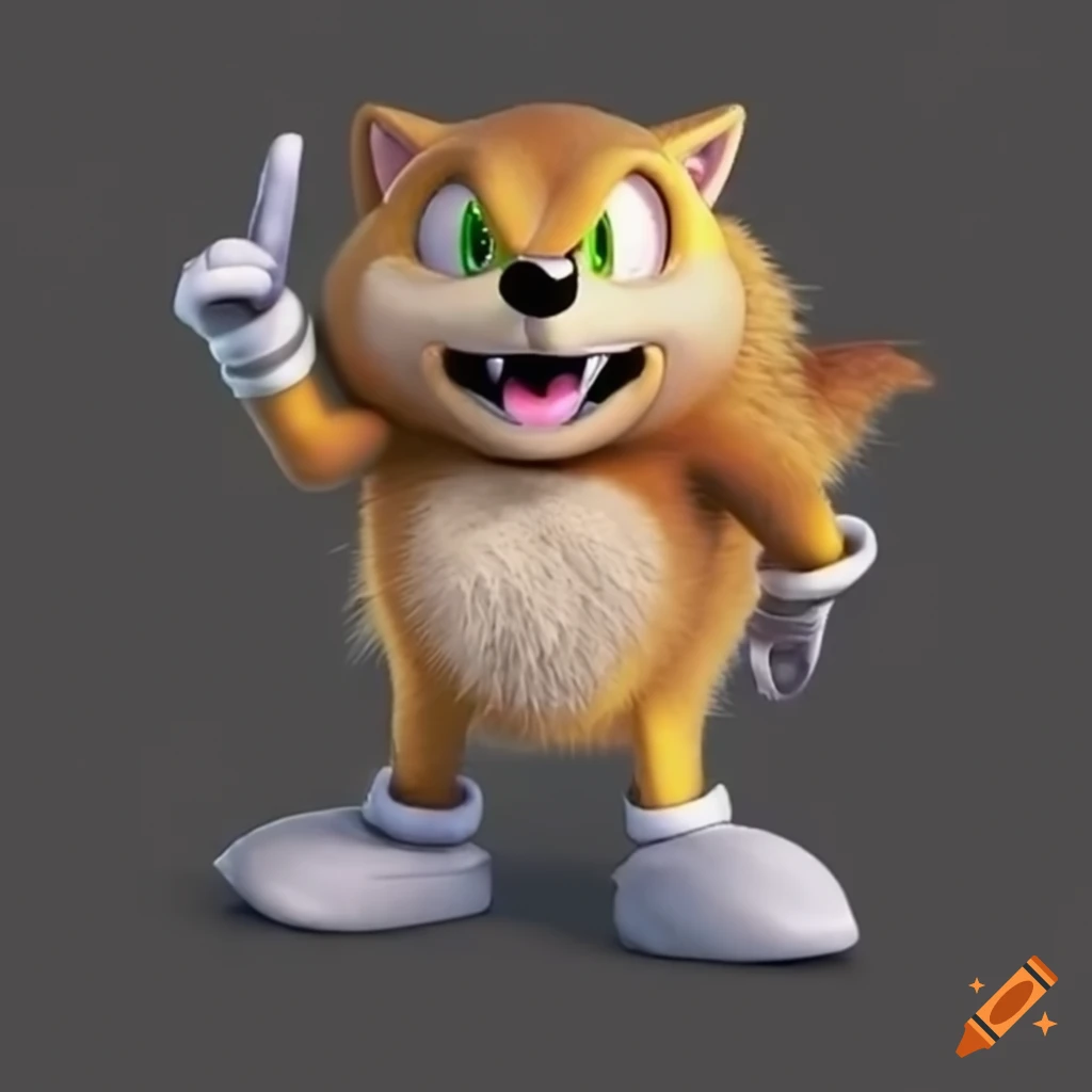 Super sonic the hedgehog character on Craiyon