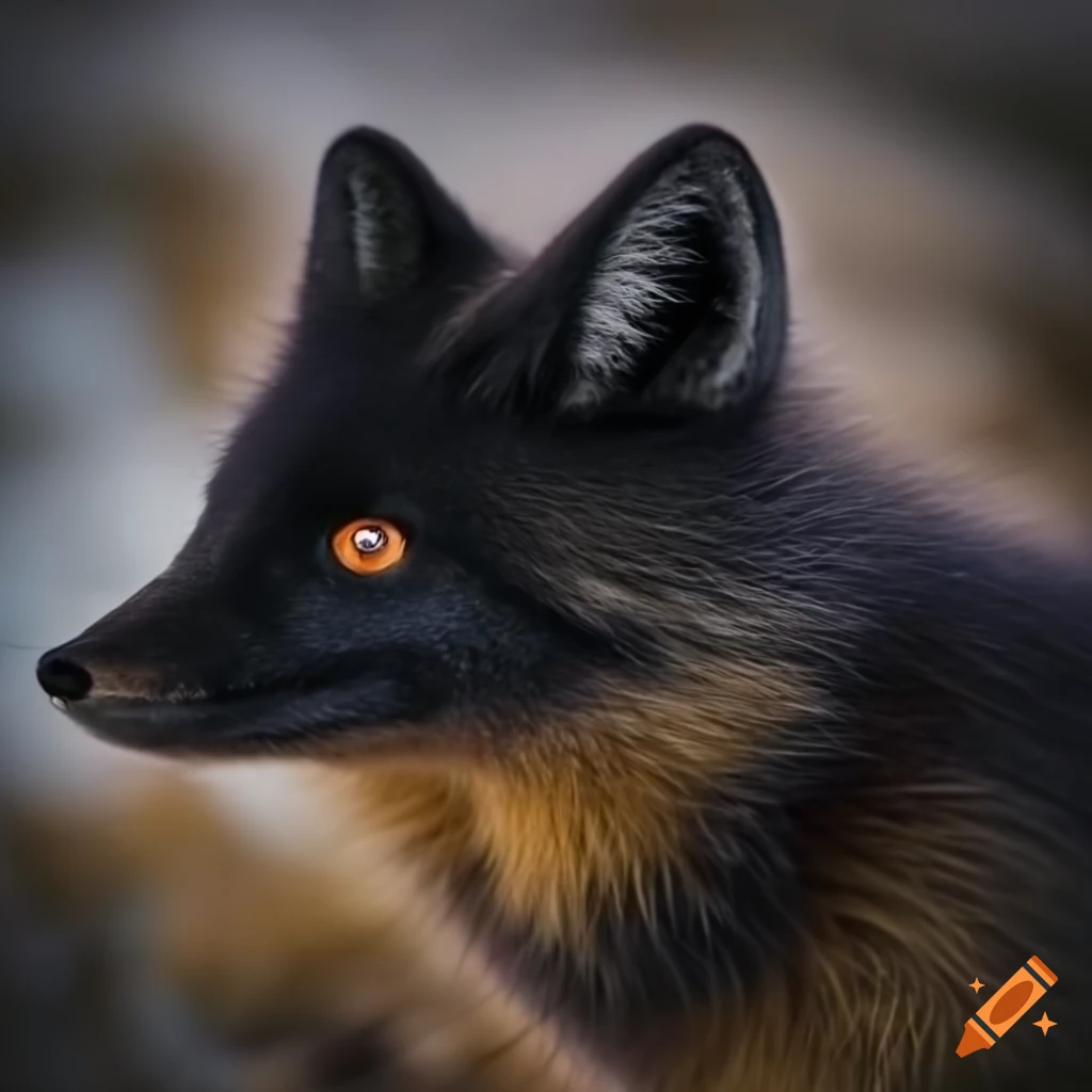 Arctic fox with lung illustration on Craiyon