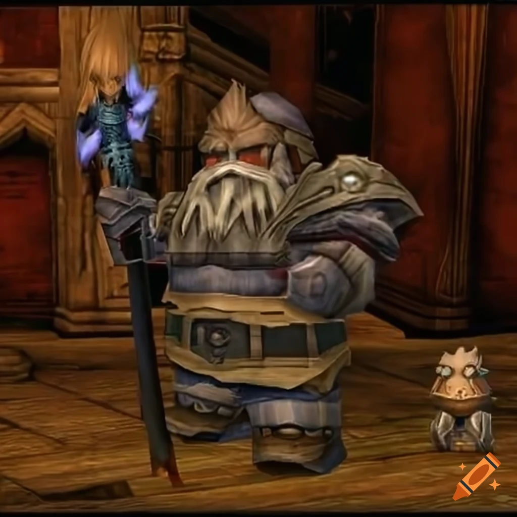 Final Fantasy IX enemy encounter with cybernetic dwarven job class in ...