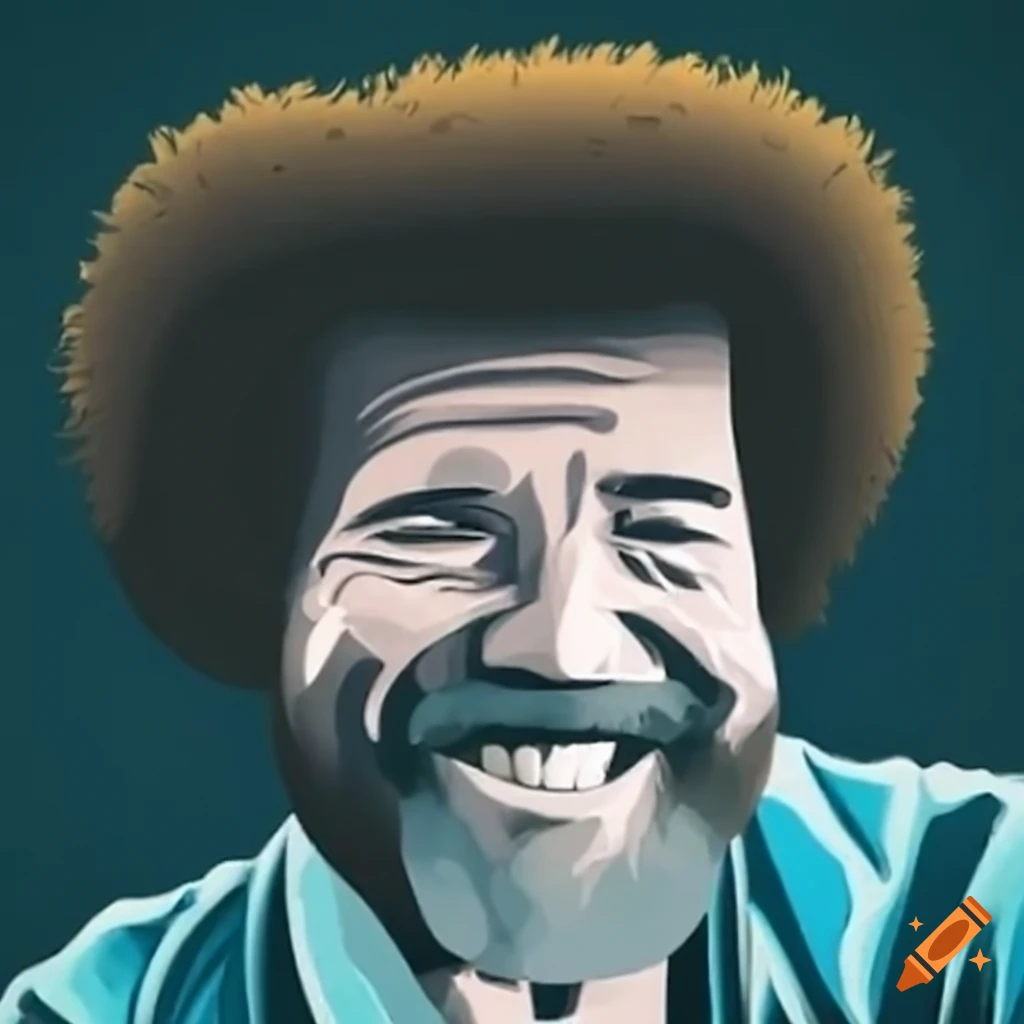 Bob ross on Craiyon