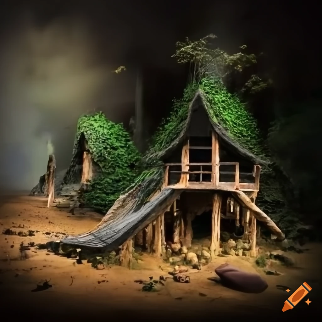 Large scenery measuring 10ft height and 32ft width on Craiyon